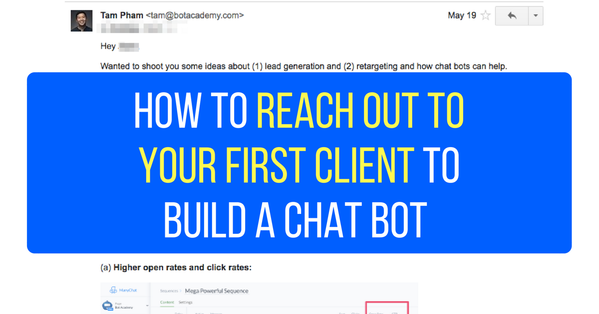 How to Reach Out To Your First Client To Build a Chatbot (with exact ...